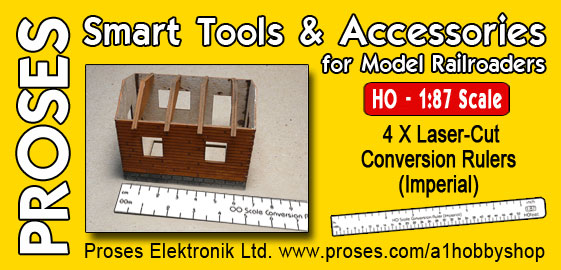 4 X HO 1:87 Scale Conversion Ruler Imperial SHIPS FREE! | eBay