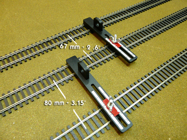 HO Scale 2 X Adjustable Parallel Track Distance Tool | eBay